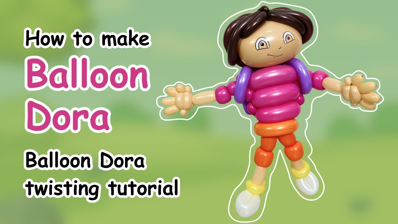 How to make Balloon Dora | Balloon Dora twisting tutorial