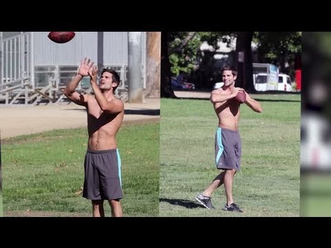 DWTS Hunk Brant Daugherty Shirtless in the Park - Splash News | Splash News TV | Splash News TV