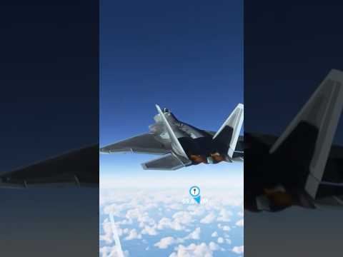 F22 RAPTOR at 67K Feet - Microsoft Flight Sim #viral #military #aviation #f22 #fighter ⭐️ ⭐️ ⭐️