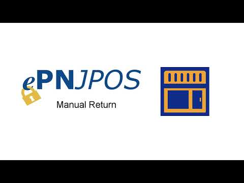 ePNJPOS - Manual keyed Return