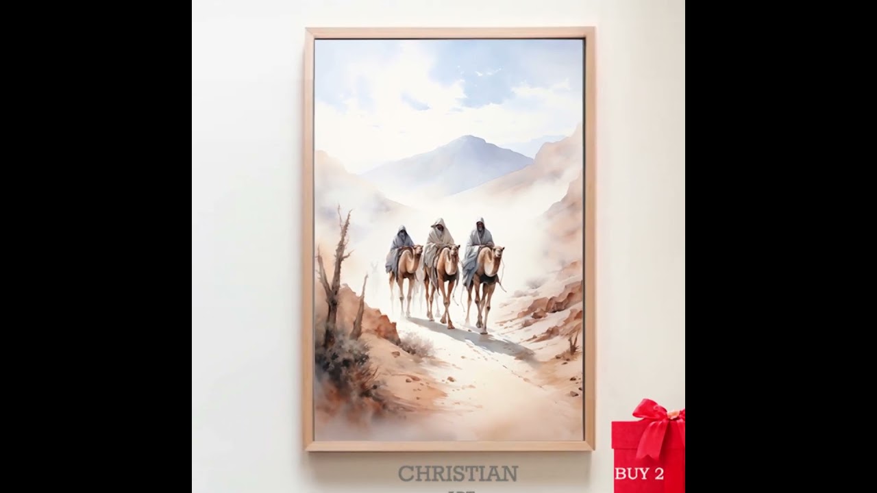 Three Wise Men, Nativity Scene, Birth of Jesus, Three Kings, Kings of Orient, Bible Art, Bible Scene
