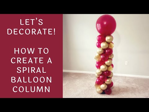 How To Make A Spiral Balloon Column | Tutorial