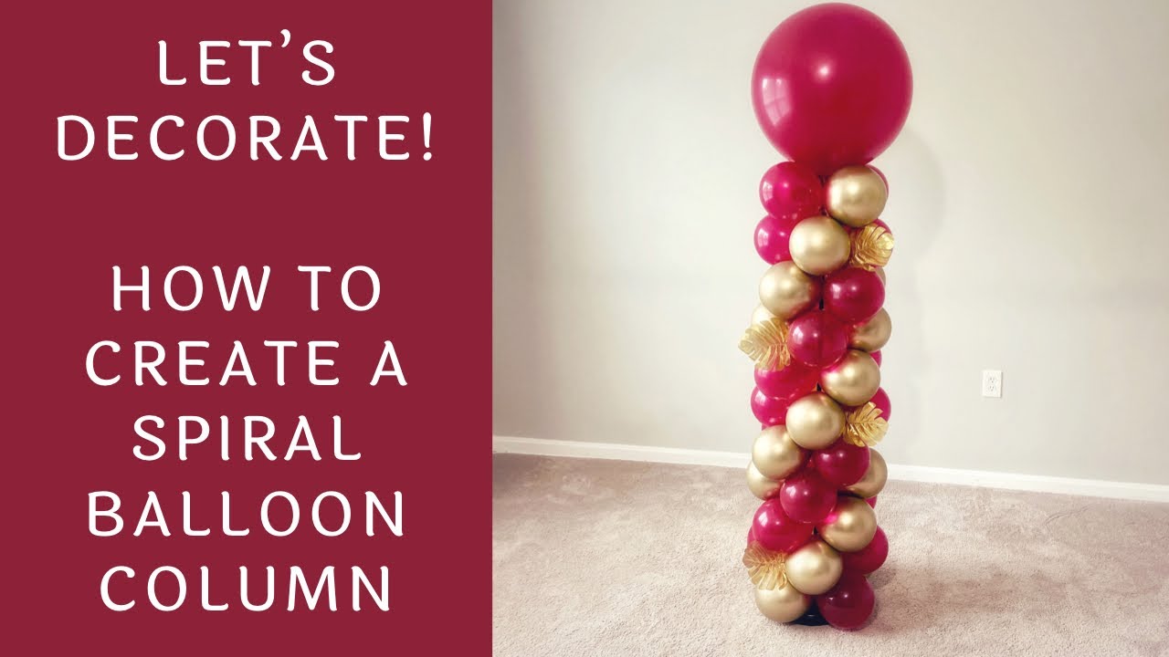 How To Make A Spiral Balloon Column | Tutorial