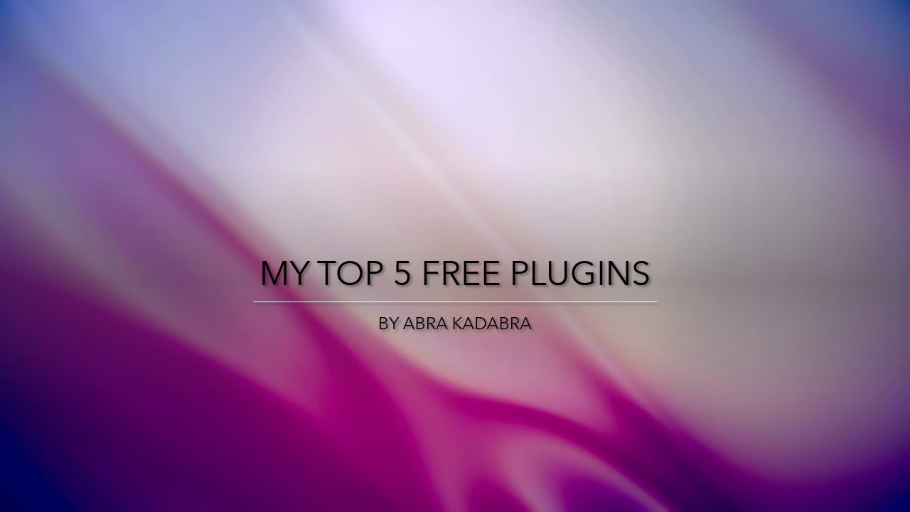 My Top 5 Free Vst Plugins [Powerpoint Edition]