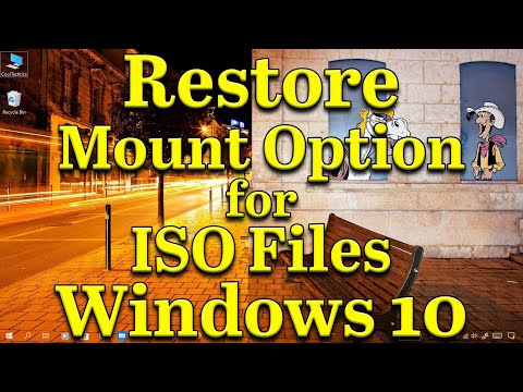 How to Restore Mount Option for ISO Files in Windows 10