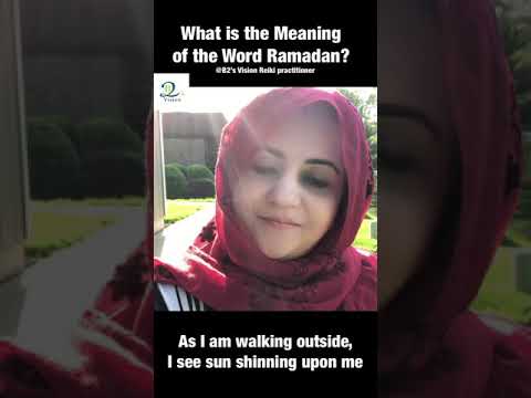 What is the meaning of the word Ramadan?