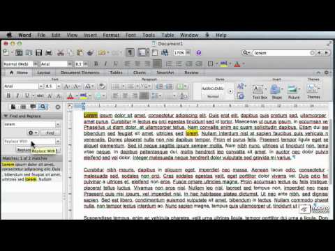 Word For Mac 101: Creating And Formatting Letters - 18. Find and Replace