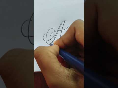 Letter A in calligraphy #simple #writing #calligraphy #art #fineart