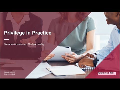 Privilege in Practice