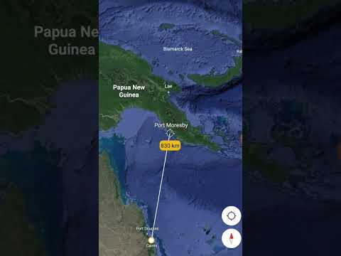 Distance between Australia π¦πΊ and Papua New Guinea π΅π¬ CLOSE YET SO FAR AWAY