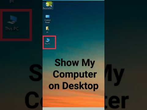 how to show my computer icon on desktop/ how to show this PC on computer desktop in windows 10
