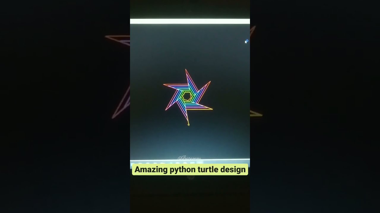Python Turtle Graphics - 30 | Coding Video | Instagram Reels | Amazing Python Turtle Design |