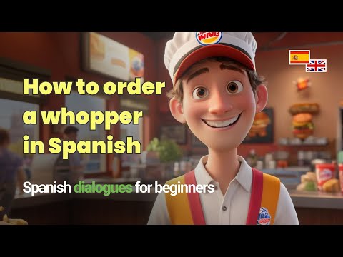 How to order at Burger King in Spanish! 🍟 Easy Spanish Lesson (A1-A2)