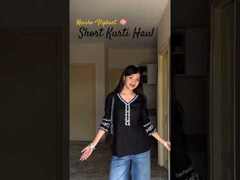 Short Kurti Haul Under ₹299〡Meesho X Flipkart #shortkurti #meeshohaul #flipkarthaul