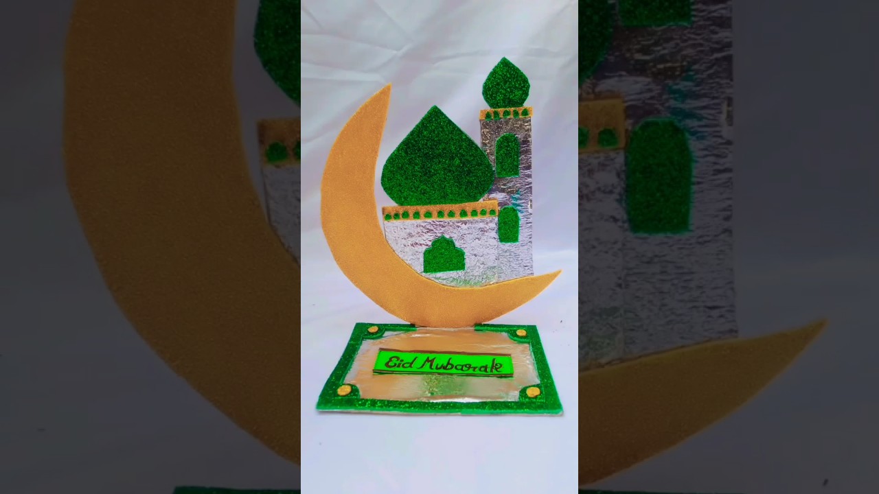 Eid mubarak card 2024 🕌🌙 || How to make eid card #eid #eidcard #eidmubarak