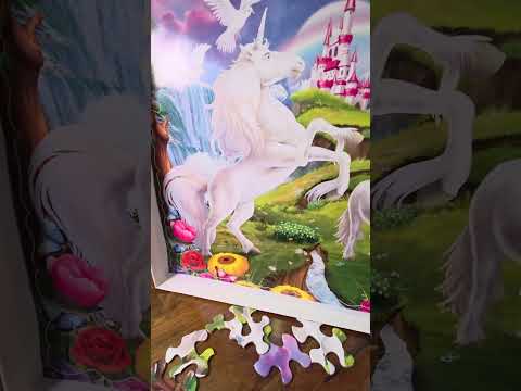 Pt1- Unicorn Jigsaw Puzzle - Observing the types of pieces