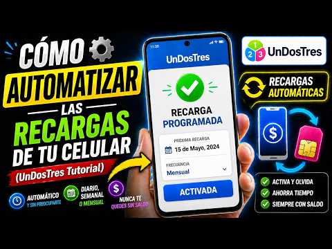 Recarga de saldo y recarga recurrente automática de celular – TuProgramaras