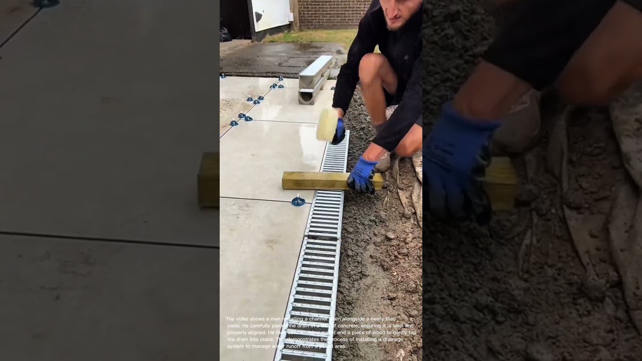 Installing a Channel Drain: Patio Drainage Solution