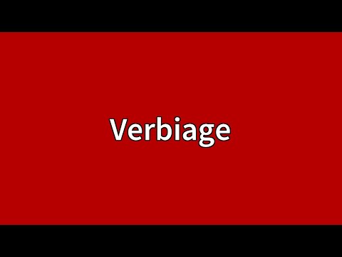 Verbiage Meaning