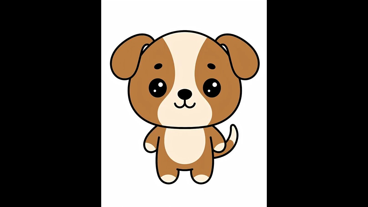 Cute Kawaii Puppy Design | Adobe Illustrator