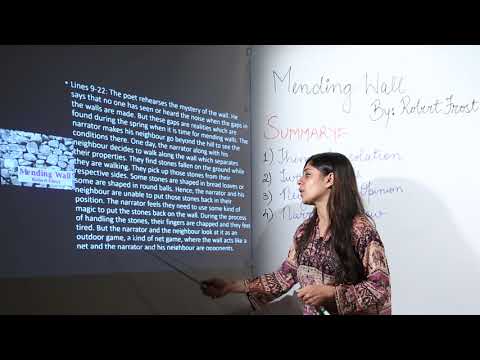 ICSE CLASS 11 - ENGLISH - Poems - Mending wall