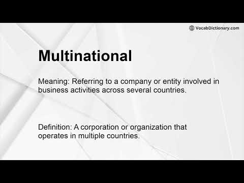 Multinational Meaning
