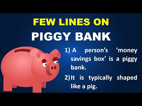 Few Lines on Piggy Bank in English | 10 Lines on Piggy Bank