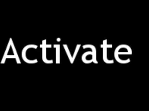 How to Pronounce Activate