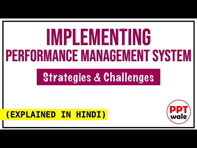 Implementing Performance Management Systems: Strategies, Processes, and ...