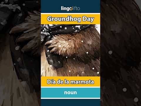 🇬🇧🇪🇸 Groundhog Day - Día de la marmota : learn English : aprendamos inglés