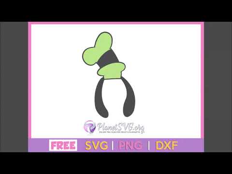 Goofy Cap Ears SVG Free Download Cut File for Cricut Silhouette Disney Hat PNG Clipart