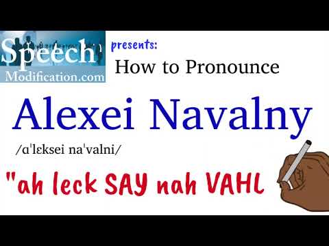 How to Pronounce Alexei Navalny