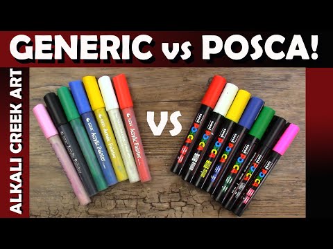 POSCA vs CRAFTY PARROT/STA Acrylic Markers | WHICH IS BETTER? | Also, Update on Watercolor Projects!