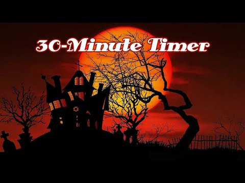 Spooky Halloween House & Pumpkins 30-Minute Timer