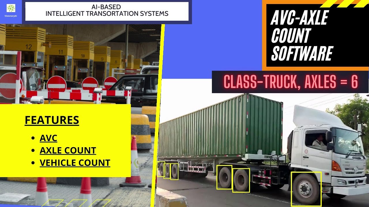 Camera based Automatic Vehicle Classification with Axle count  (Software with source code)