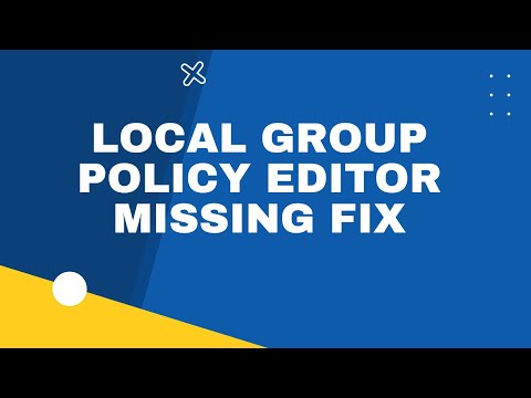 Local Group Policy Editor Missing FIX Windows 11