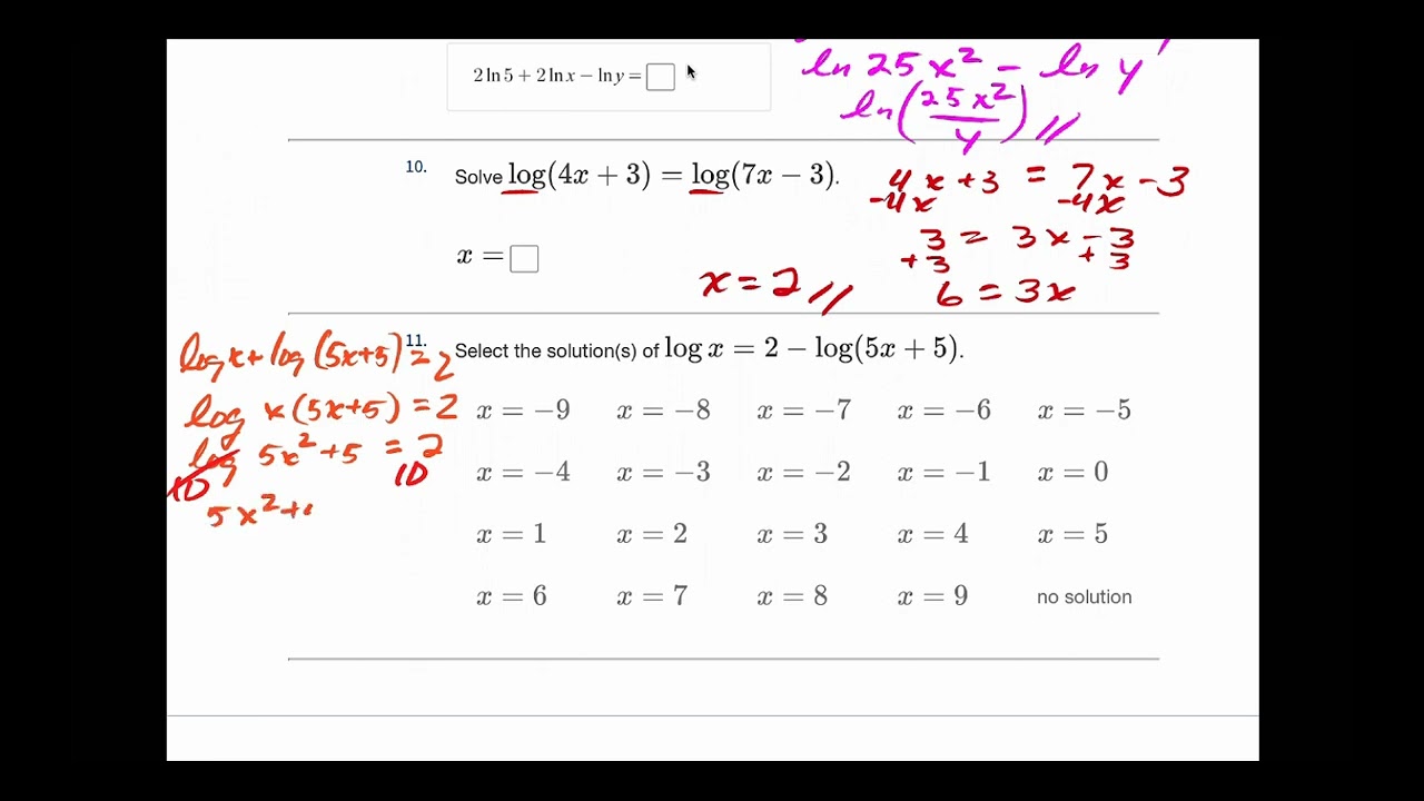Alg 2 Chapter 6 Practice Exam(2022)