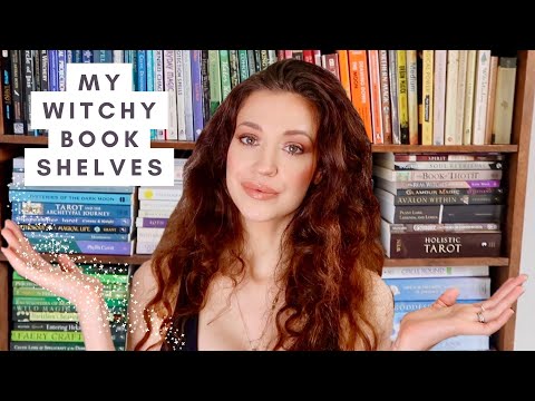 WITCHCRAFT BOOKS | MY WITCHY BOOKSHELF TOUR (TAROT, ASTROLOGY, SPIRITUAL, SPELLS, CRYSTALS & HERBAL)