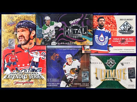 2024-25 UPPER DECK ULTIMATE RIP FEST! Extended, SPX, Metal Universe, SP NHL HOCKEY CARDS