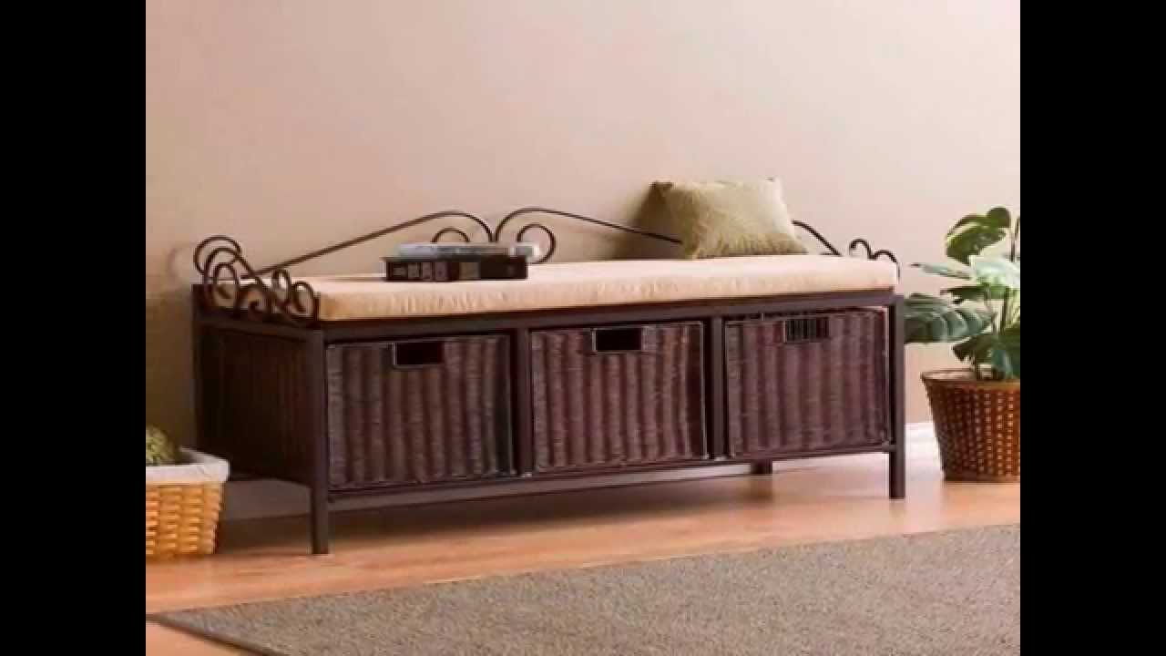 Entry way bench with storage by optea-referencement.com