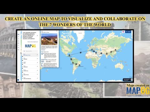 Explore the 7 Wonders of the World on Map with MAPOG #travel #technology #gismapping #mapog #tech