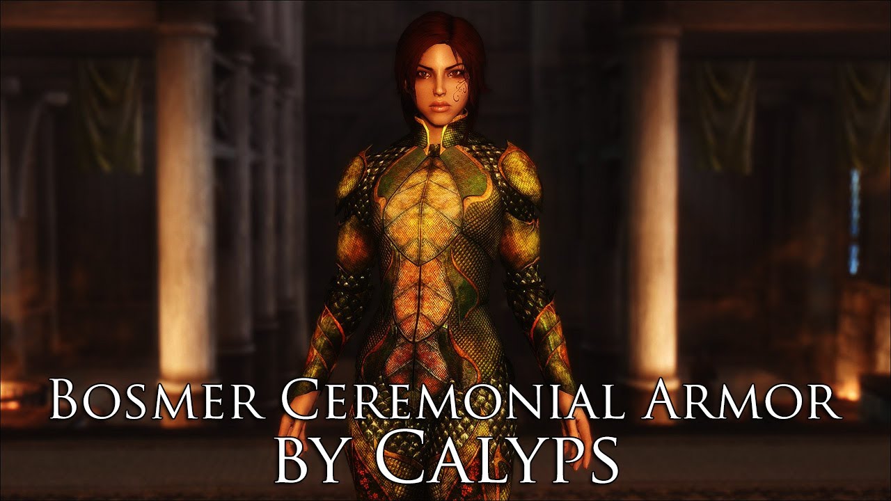TES V - Skyrim Mods: Bosmer Ceremonial Armor by Calyps