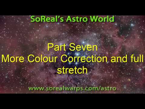Flame Nebula Part 7-Colour Correction and stretch- using pixinsight