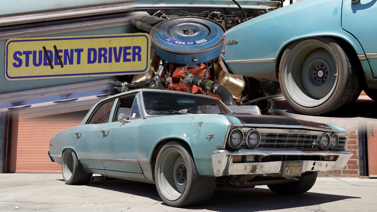 Garage Built Fat-Tire Four Door Chevy Malibu [4K]