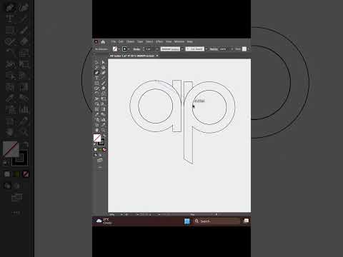 Crafting an Elegant AP Letter Logo Design in Adobe Illustrator #illustrator #logodesignlove