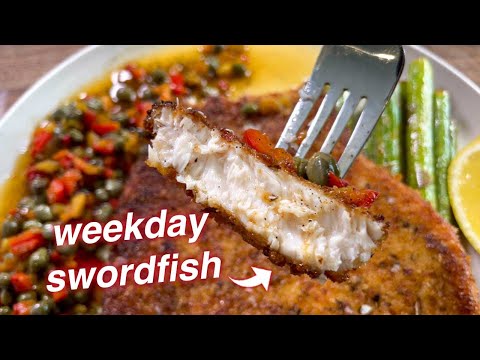 One of The Greatest Ways to Cook Swordfish (Milanese-Style)