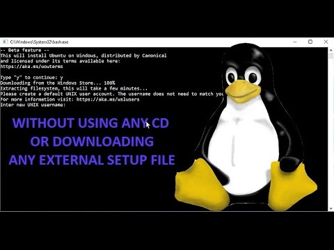 Install Linux without dual booting on windows 10