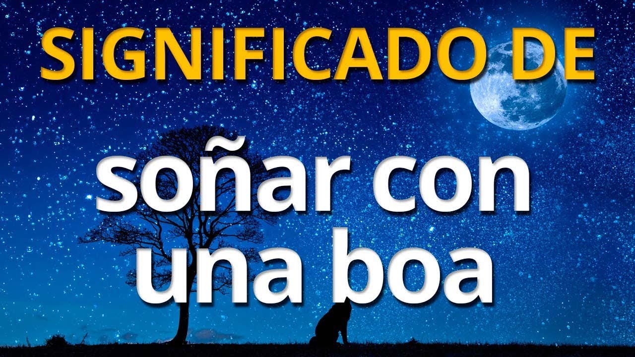 Qué significa soñar con una boa 💤 Interpretación de los Sueños