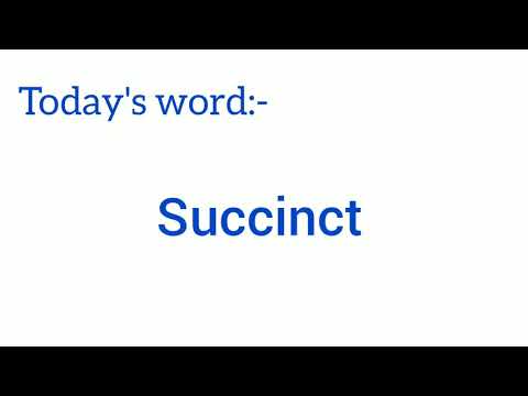 Succinct:meaning and use