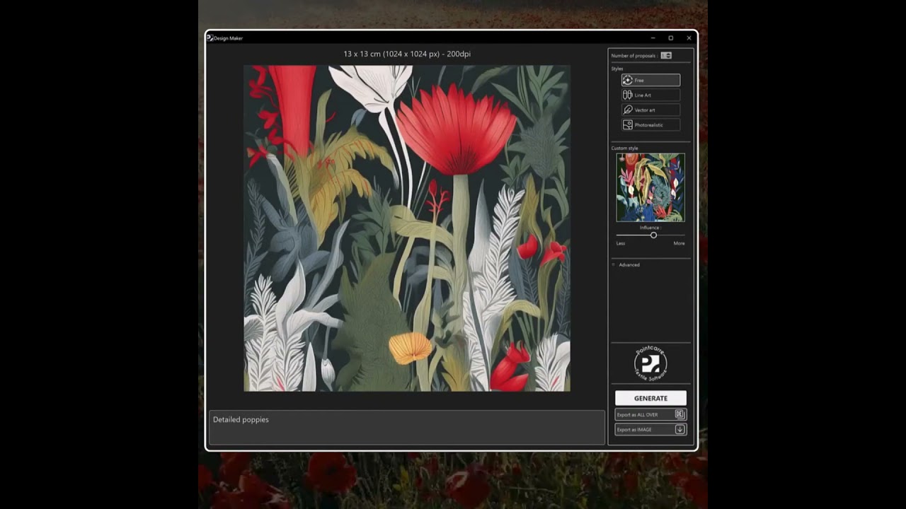 The Only AI That Creates Textile Designs Directly in Repeat Production-Ready  Pointcarre DesignMaker